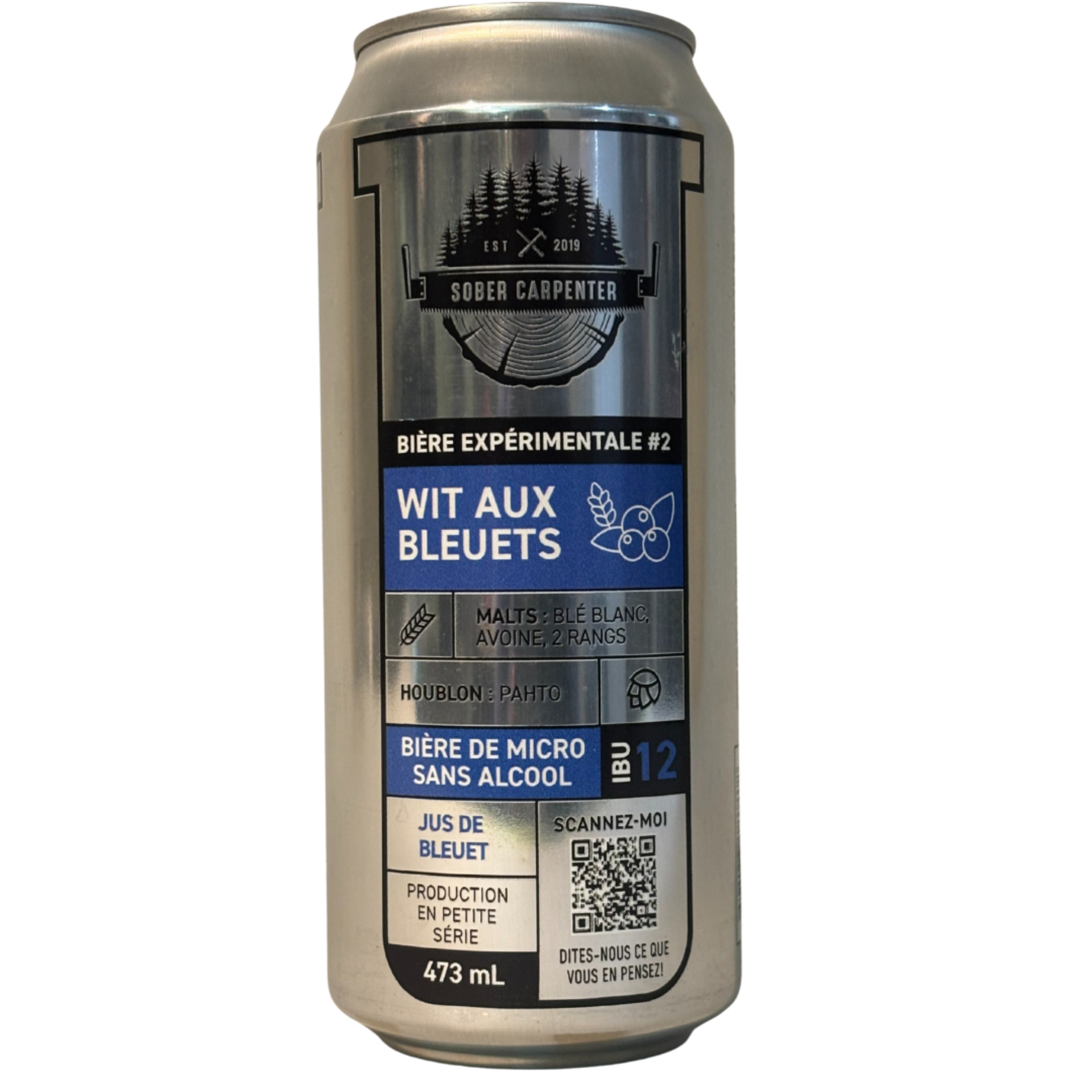 SOBER CARPENTER BLUEBERRY WIT CRAFT BEER NON-ALCOHOLIC – The Pourium